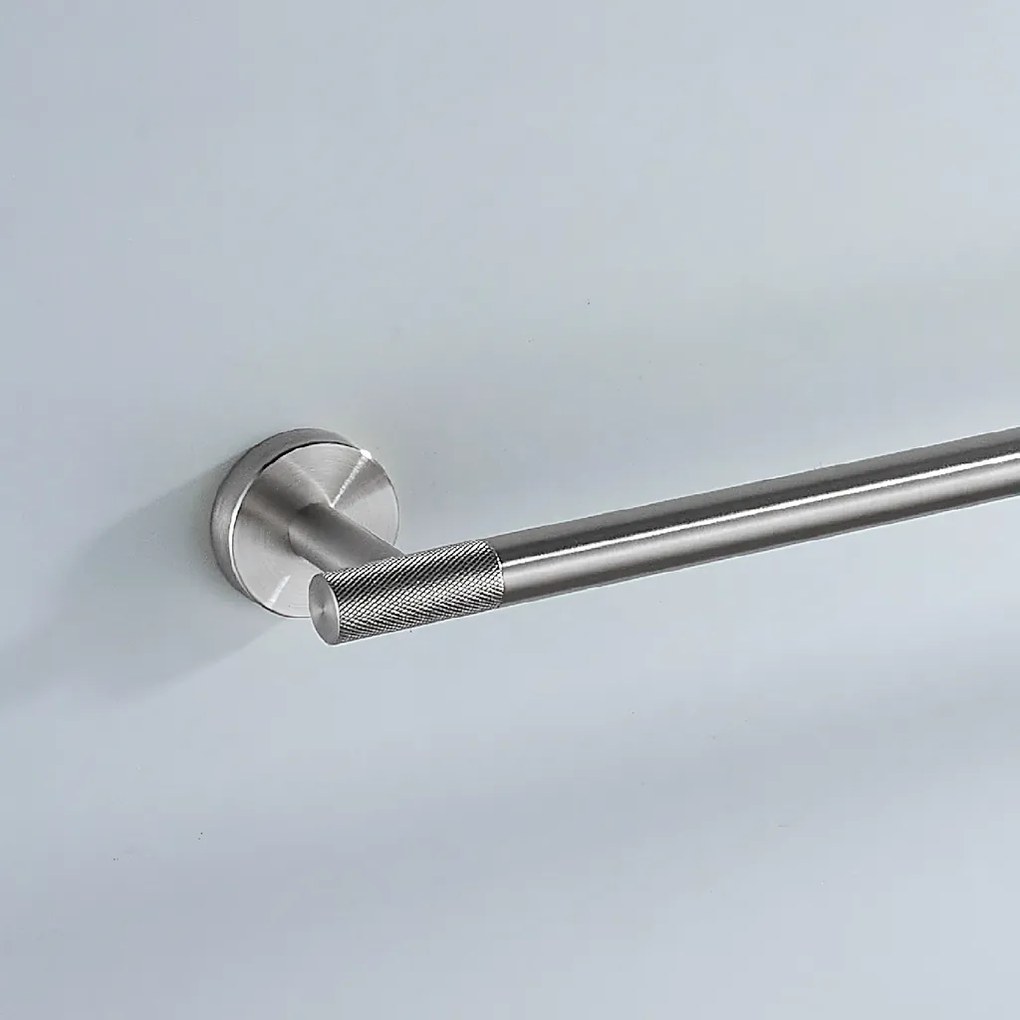 Rea Modern, koupelnový věšák na ručníky 60cm, 6603, broušená ocel, REA-98002