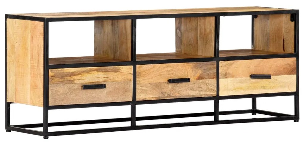 TV stolek Nevio - masivní mangovníkové dřevo | 120x30x45 cm