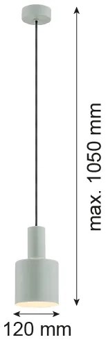 Argon 4217 - Lustr na lanku SINES 1xE27/15W/230V pr. 12 cm zelená