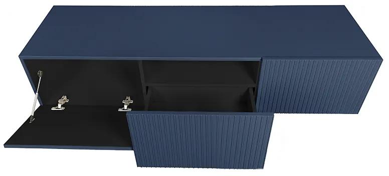 Závěsný TV stolek Nicole 150 cm - tmavě modrá