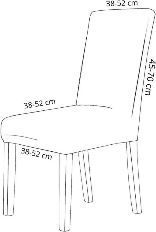 Potah na židli elastický imitace kůže SPRINGOS HA0167 tyrkysový