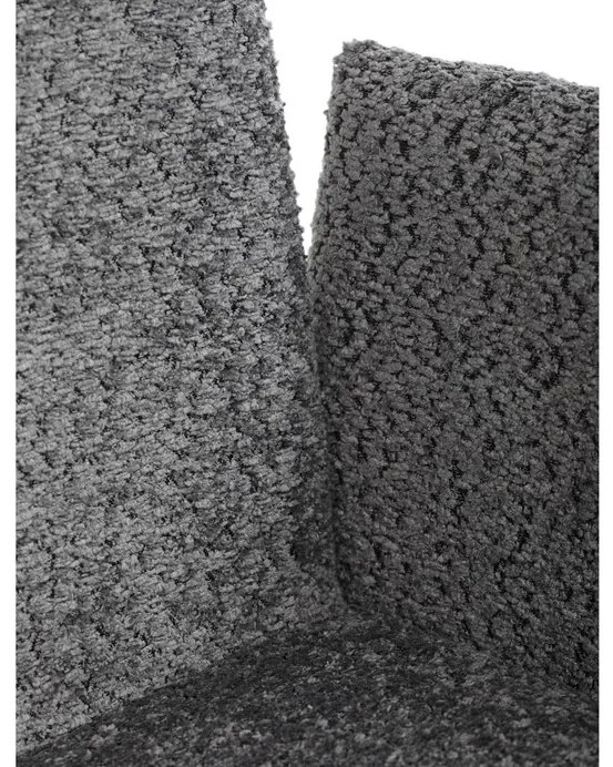 Jídelní židle, šedá, látka bouclé, DCH-W1117 GREY2