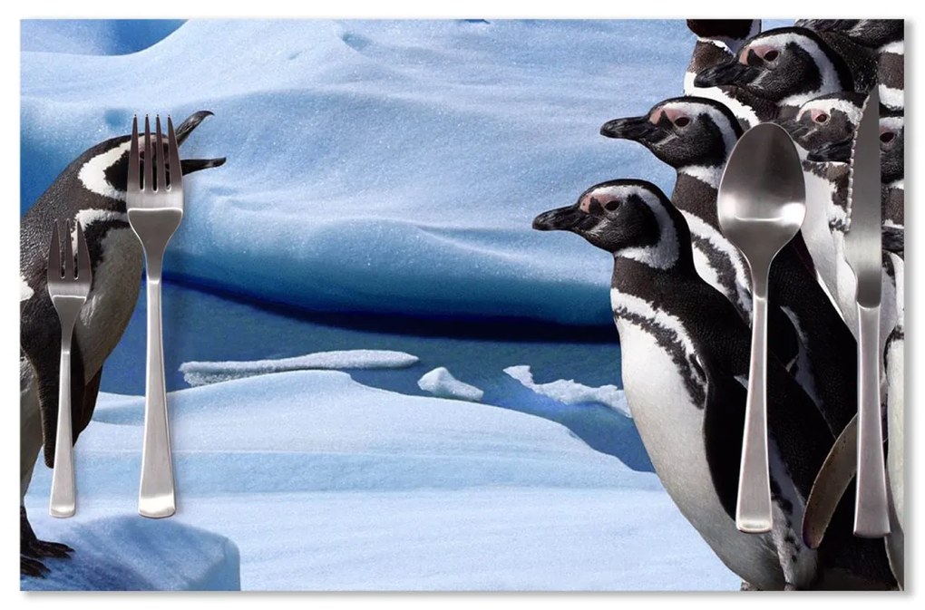 Sablio Prostírání Tučňáci: 40x30cm