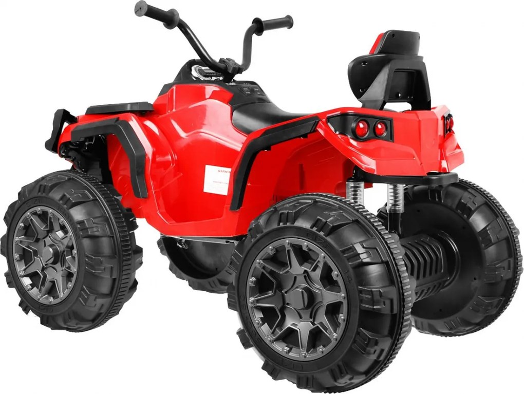 Ramiz Dětská čtyřkolka ATV na baterie červená + EVA kola + MP3 rádio + LED + pomalý start