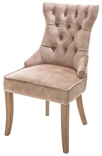 Designová židle Queen samet kávová