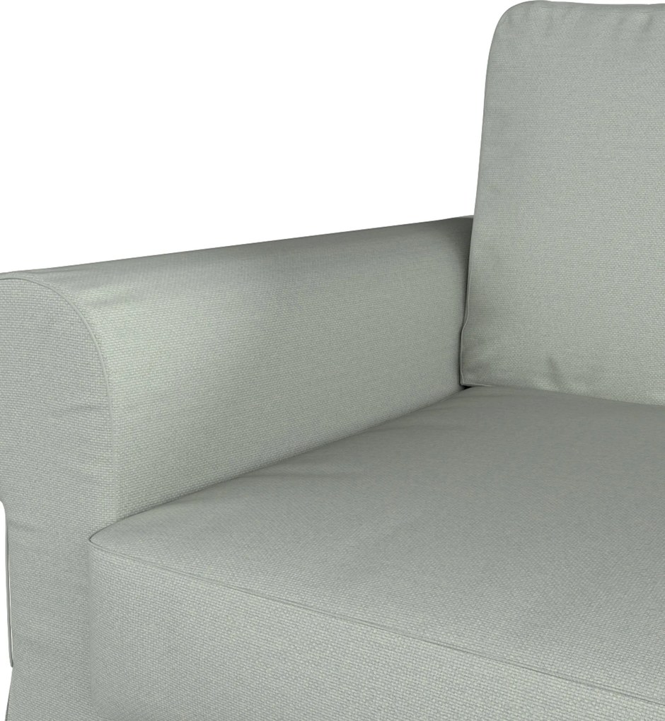 Potah na pohovku IKEA Backabro rozkládací se šezlongem barva modrá látka pletený vzor