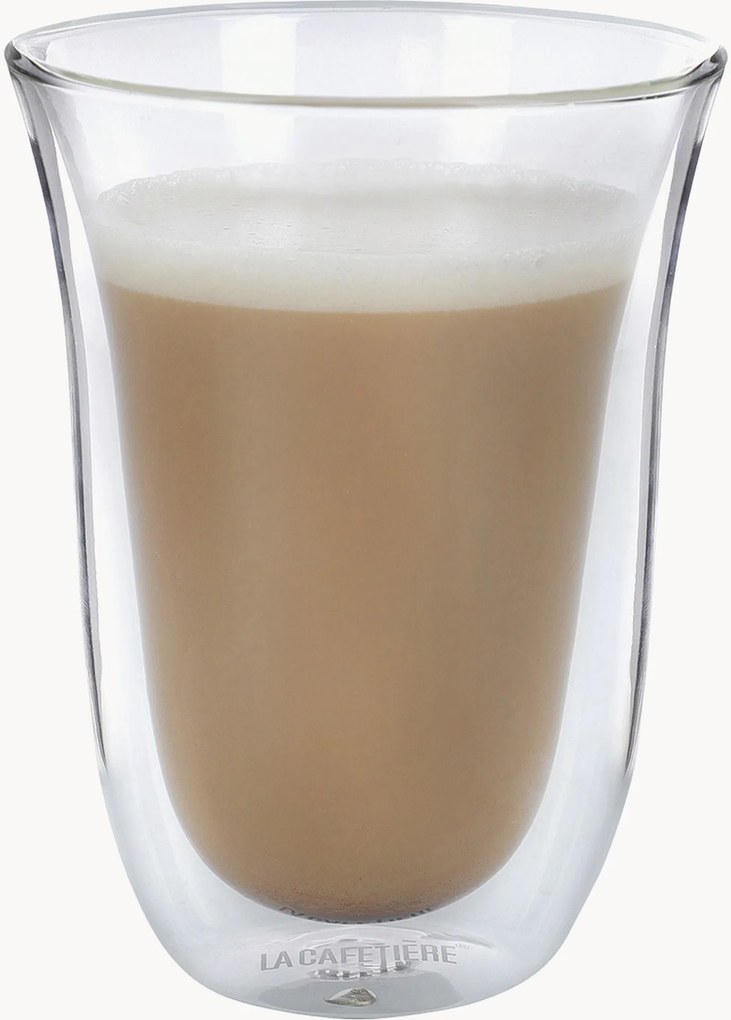 Sada sklenic na latte's dvojitou stěnou La Cafetière, 2 díly