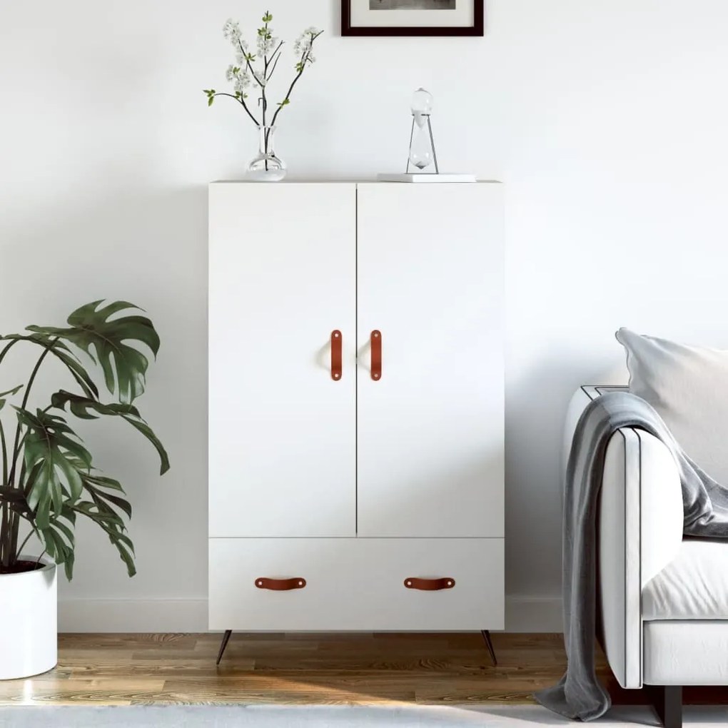 vidaXL Skříň highboard 69,5 x 31 x 115 cm kompozitní dřevo [828204] Barva: Černá