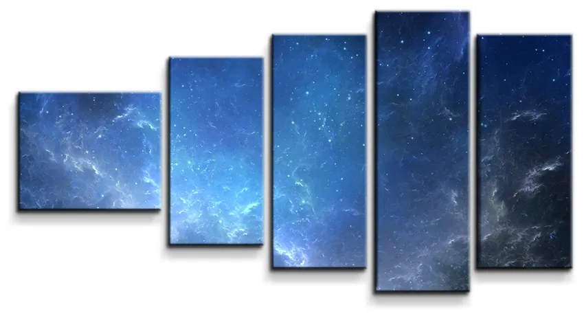Sablio Obraz - 5-dílný Hvězdné nebe - 100x60 cm