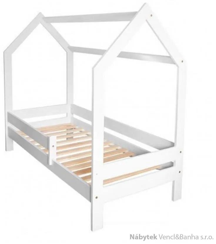 dětská postel dřevěná bílá Domek mixdre