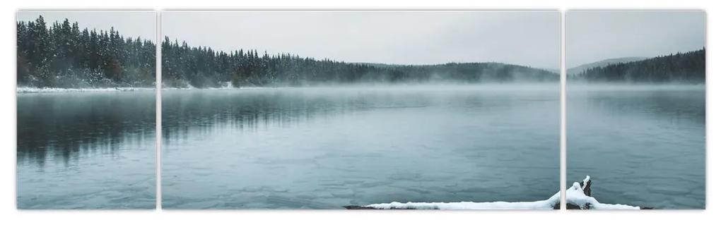 Obraz - ledové severské jezero (170x50 cm)