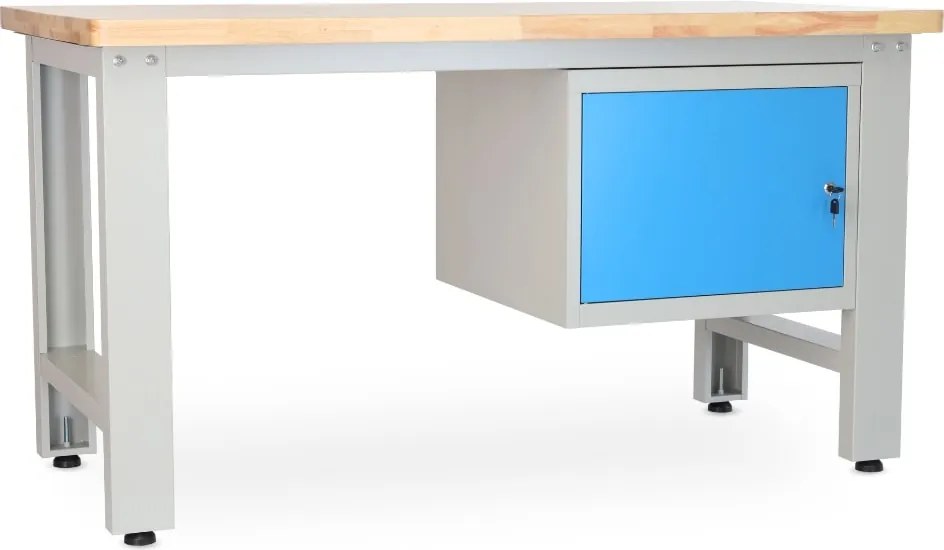 Dílenský stůl Solid OAK-01, 150 cm, závěsný box, dub