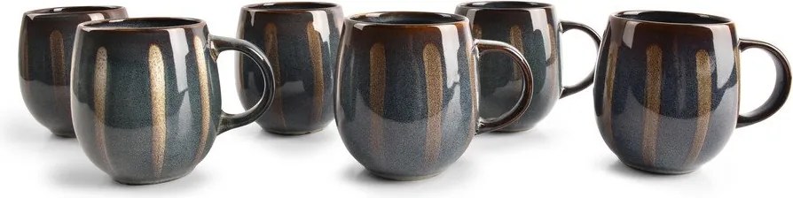 Modrý kameninový hrnek 430 ml Muggies – Salt&amp;Pepper