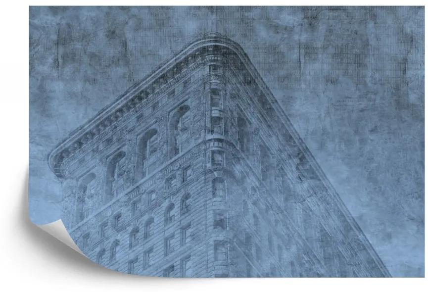 Fototapeta New York City Grunge Ii Modrá Strukturální vinyl 104x70.5