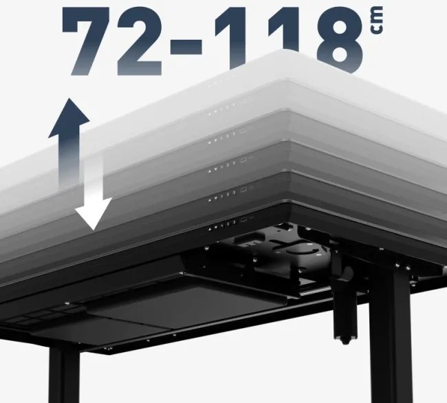 Elektrický výškově nastavitelný stůl Mark Adler Leader 8.5 černý
