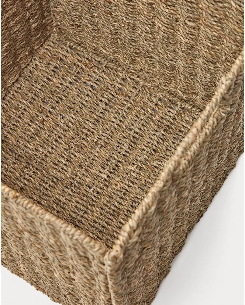 Košík do regálu z mořské trávy 32x32x33 cm Tossa – Kave Home