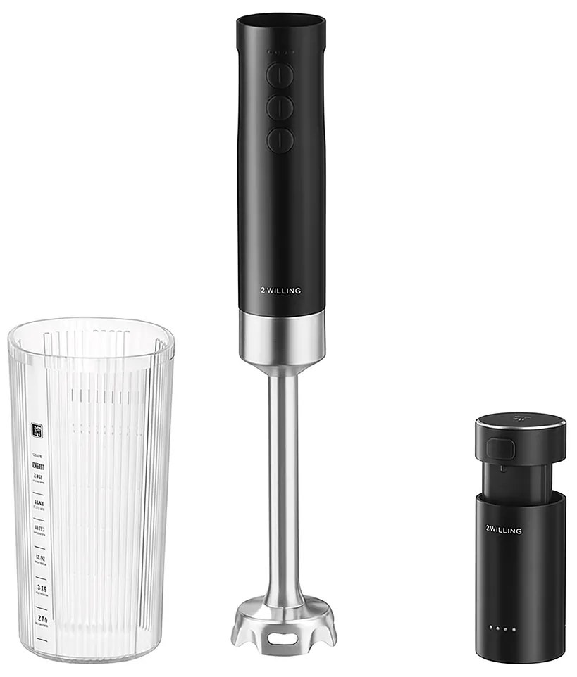 Zwilling Bezdrátový tyčový mixér Enfinigy XTEND, startovací set, černá 1030457