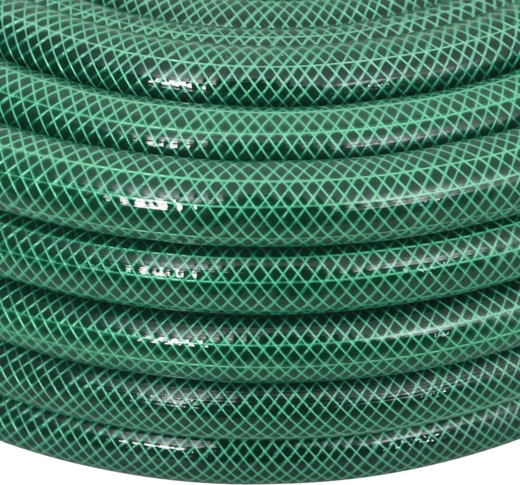 Zahradní hadice se sadou koncovek zelená 0,75" 30 m PVC 154382