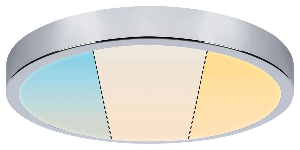 Paulmann 78927 Aviar, chromové koupelnové svítidlo, 24W LED dimwitch 2700/4000/6500K, prům.36cm, IP44