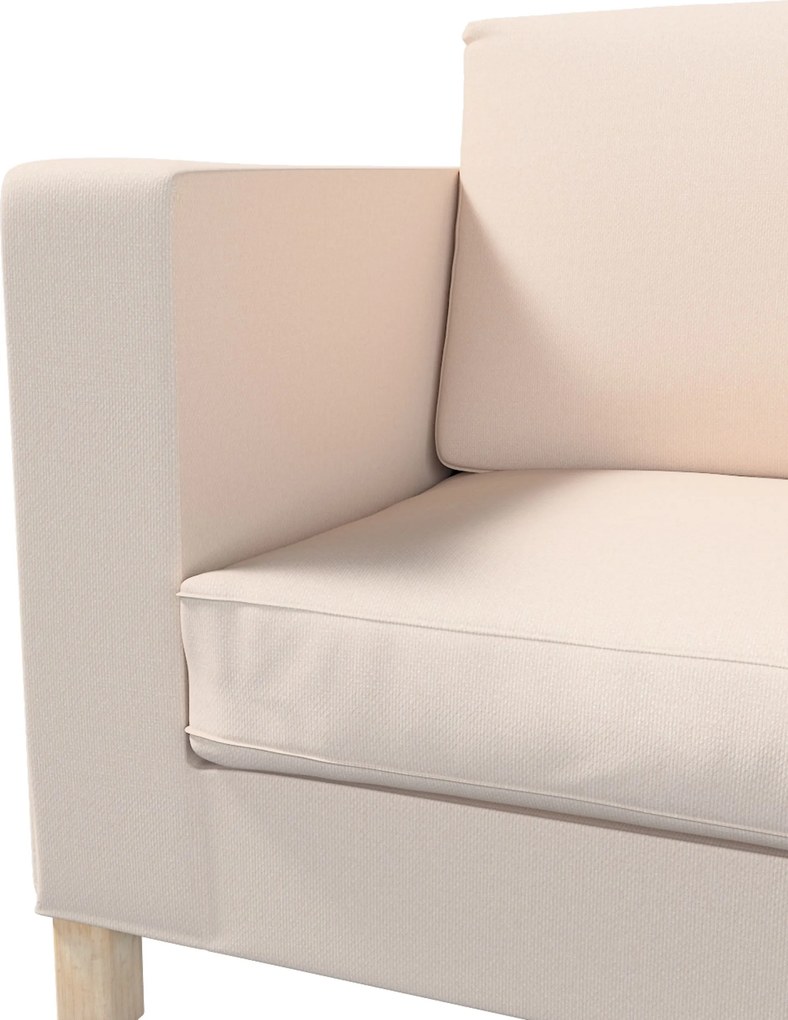Potah na pohovku IKEA Karlanda rozkládací, krátký barva růžová látka pletený vzor