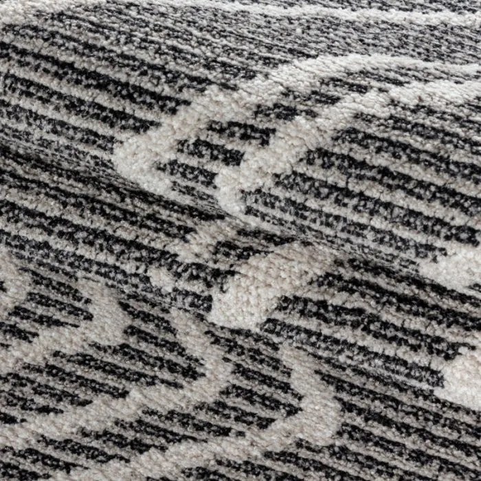 Vopi | Kusový koberec Taznaxt 5104 black - 80 x 250 cm