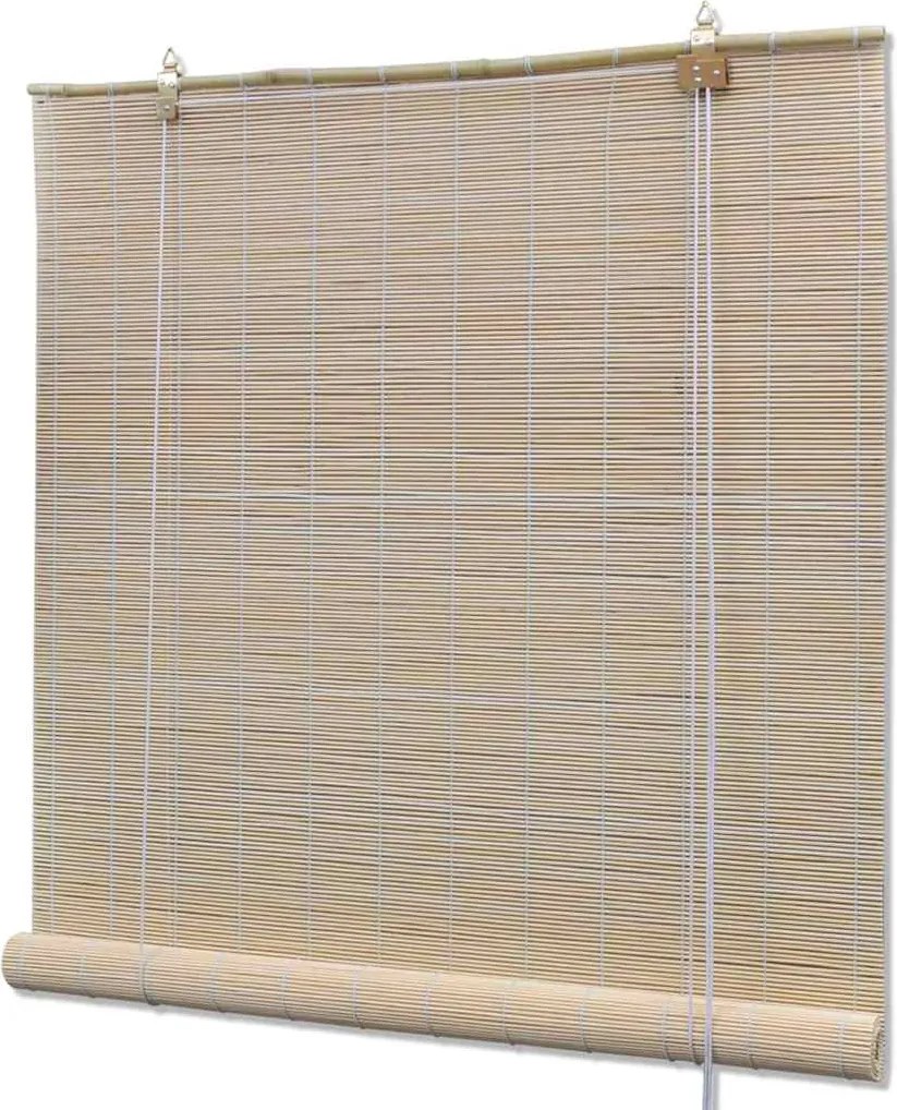 Zatemňovací rolety z přírodního bambusu 2 ks 120 x 160 cm 278742
