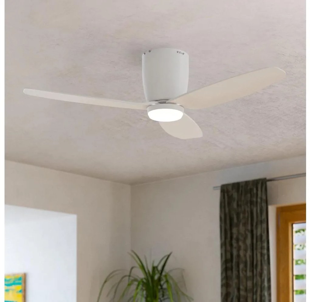 Eglo 35086  - LED Stropní ventilátor BAVARO LED/15W/230V + dálkové ovládání 35086