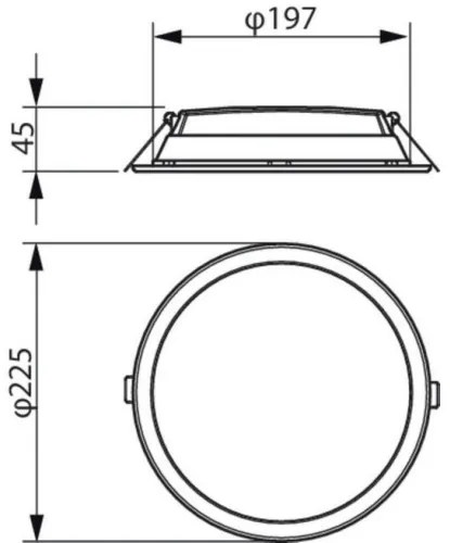 Podhledové LED svítidlo Philips Ledinaire DN065B G3 LED20/830 19,5W D200 RD 3000K teplá bílá