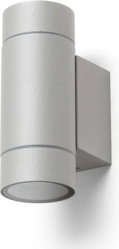 RED R13797 MIZZI NEW II nástěnná stříbrnošedá 230V GU10 35W IP65 - RED - DESIGN RENDL