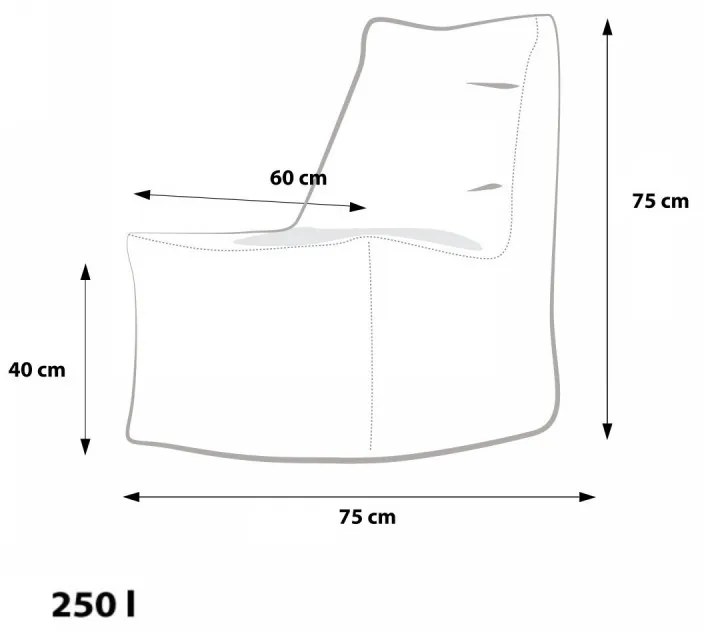 EF4001 Ecopuf Sedací vak ECOPUF - SOLID Modern polyester DG53/NC14