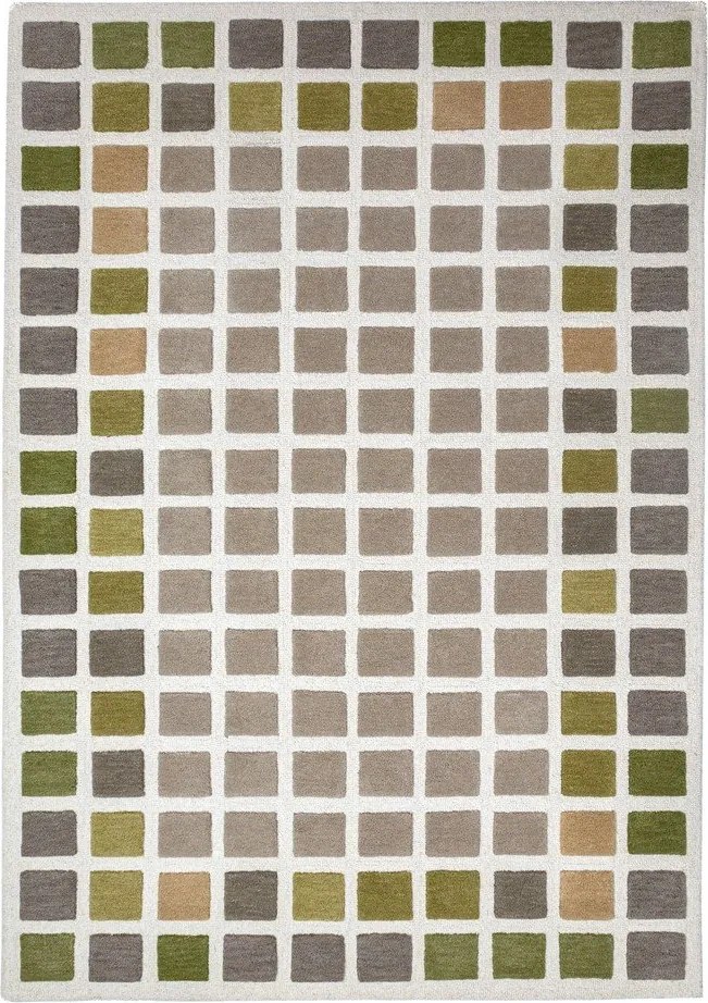 Zelený ručně tkaný vlněný koberec 140x200 cm Renga Wool – Flair Rugs