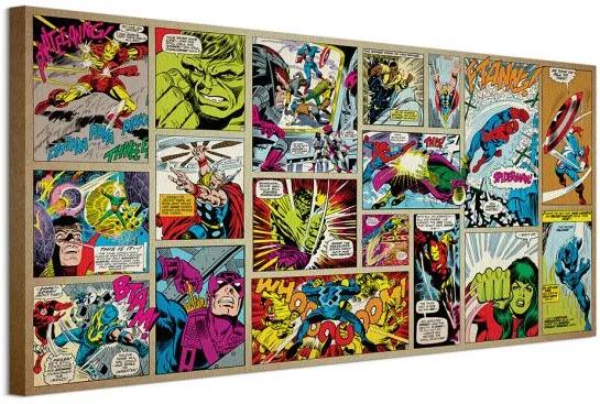 Obraz na plátně Marvel Comic Panels 100x50cm WDC93140