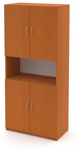 Kancelářský skříň Economics policová 4dveřová - výška 180 cm - CC153 - 3D3400