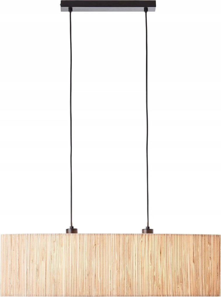 Závěsná dřevěná lampa Longshore 101692 béžová černá