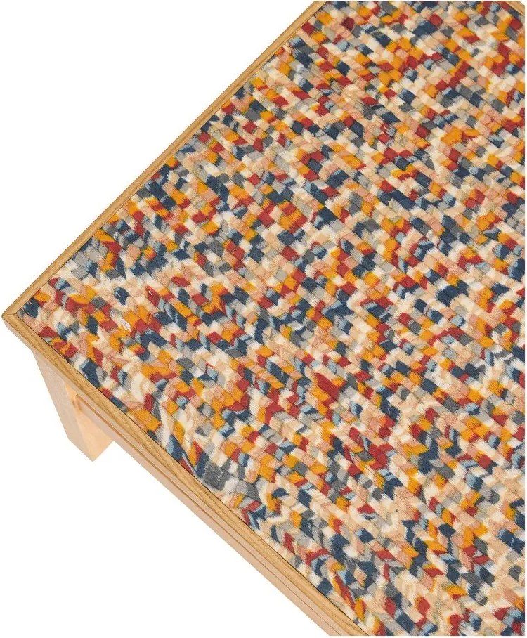 Odkládací stolek v dekoru dubu 40x40 cm Confetti – Hübsch