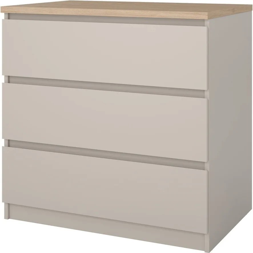 Krémová komoda 77x76x50 cm Naia – Tvilum
