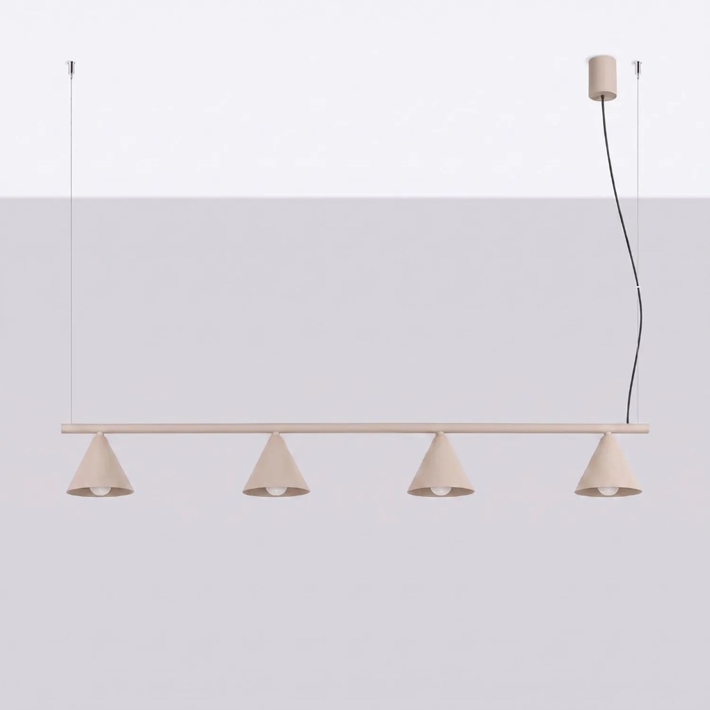 Sollux Lighting Lustr NOX 4L taupe