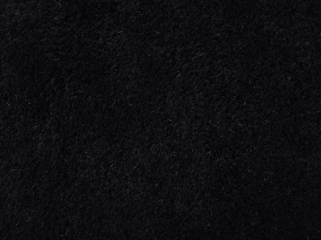 Koberec černý DEMRE, 200x200 cm, karton 1/1 Beliani