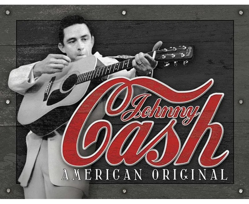 Plechová cedule Johnny Cash - American Original 32cm x 40cm