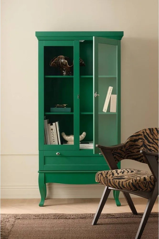 Zelená závěsná vitrína z MDF 85x170,5x35 cm Prato – Ellos Home