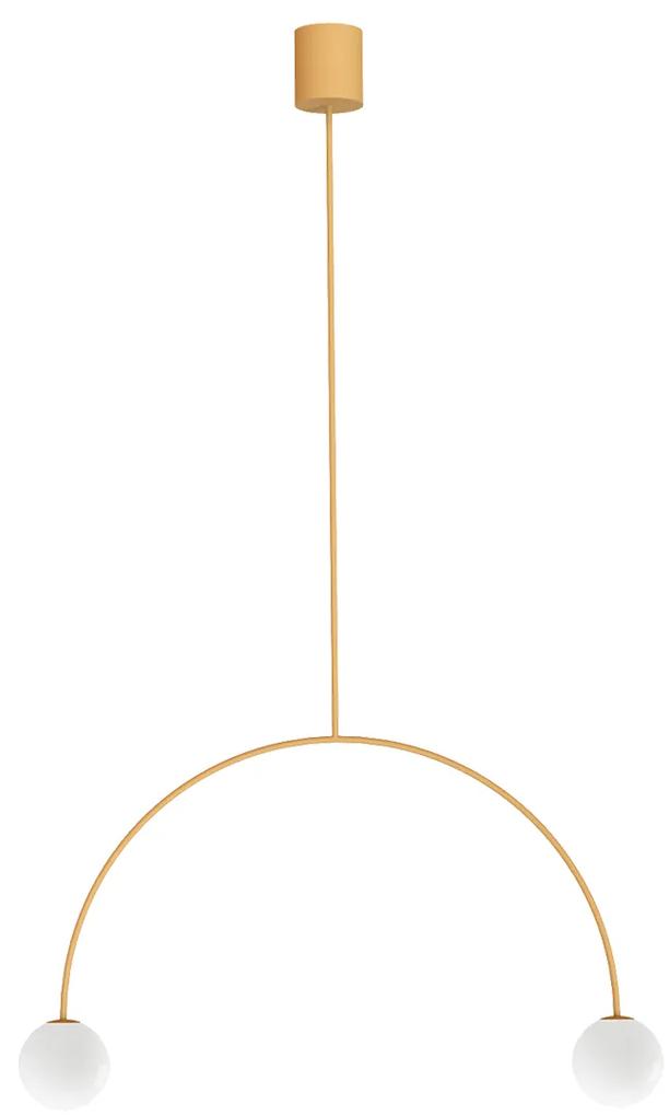 Robin 04262 závěsné svítidlo Riga 50, pískově žluté, 2xG9, 50cm