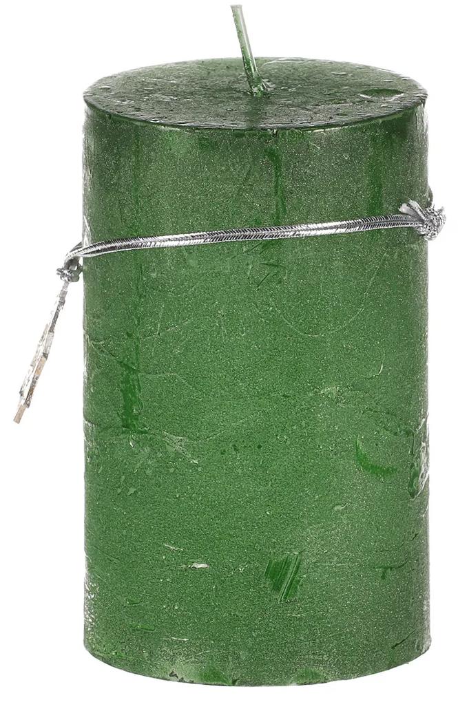 Svíčka vánoční, zelená barva. 245g vosku SVW1290-ZELENA