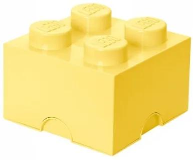 LEGO úložný box, světle žlutá, 250 x 250 x 180 mm
