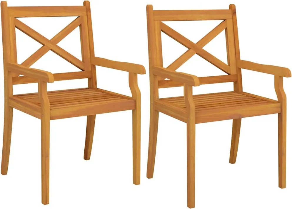 3dílný zahradní jídelní set masivní akáciové dřevo 3057999