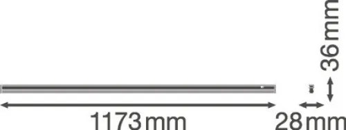 LED svítidlo LEDVANCE Linear Compact Switch 1200mm 14W/3000K teplá bílá