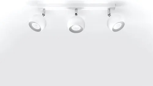 Stropní bodové svítidlo SOLLUX Oculare 3 GU10 3x40W bez zdroje SL.0439 bílá