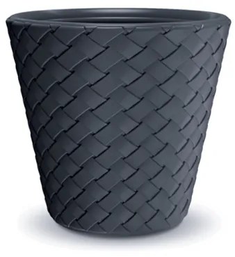 PROSPERPLAST Květináč - MATUBA Průměr: 35 cm, Barva: antracit