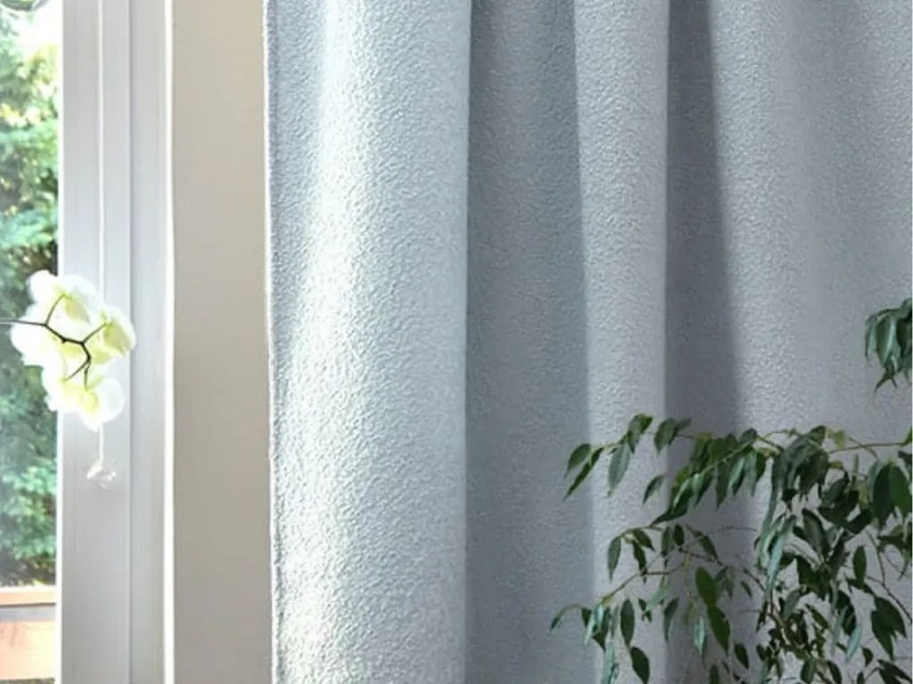 Závěs do dětského pokoje BOUCLÉ Zvolte barvu: Světle růžová, Zvolte rozměr: 140 x 280 cm (šířka x výška)