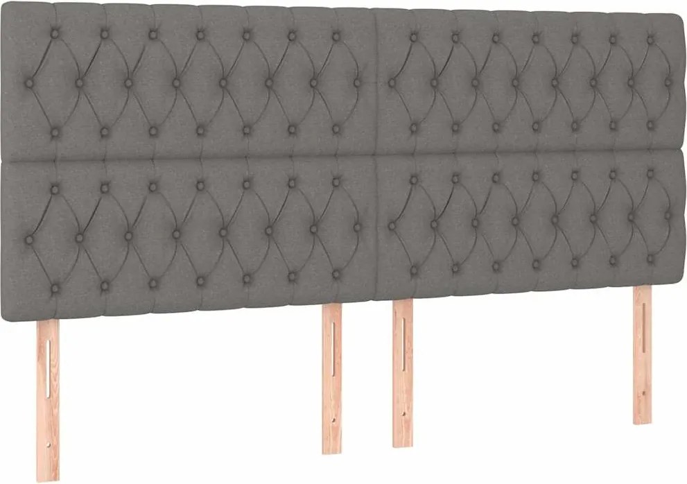 Box spring postel s matrací tmavě šedá 180x200 cm textil 3131690