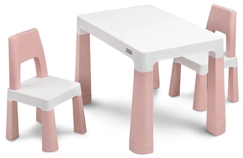 Dětský set stoleček se 2 křesílky Toyz MONTI pink